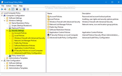 Reset Local Security Policy Settings To Default In Windows Windows 10 Tutorials