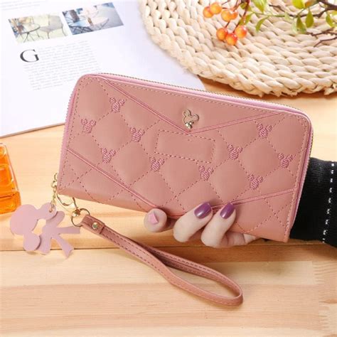 Billetera Para Mujer Compacta Y Compacta Cartera Para Damas Larga Simple A La