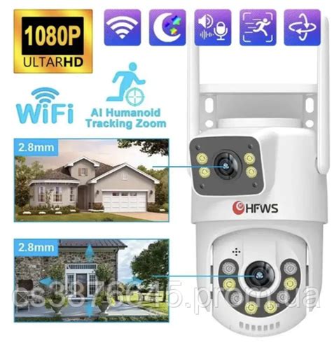Качественная уличная поворотная wi-fi ip pкамера видеонаблюдения 8mp с ...