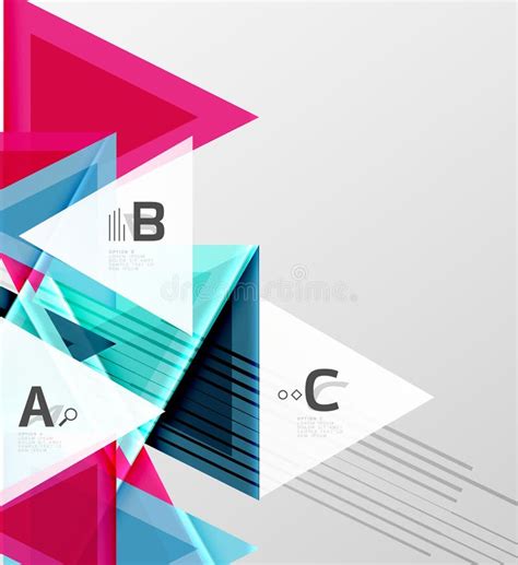 Modern Geometrical Triangle Abstract Background Stock Illustration Illustration Of Background