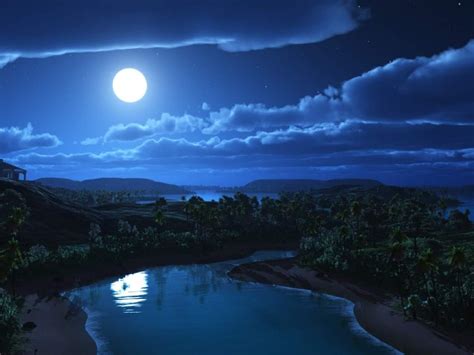 Moonlight Night Wallpapers Wallpaper Cave