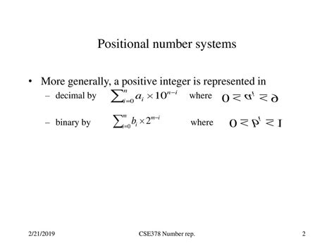decimal and binary representation systems ppt download