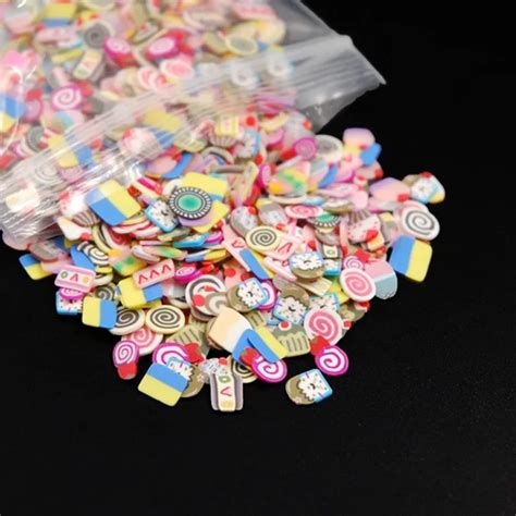 새로운 도착 3d 아이스크림 폴리머 클레이 과일 조각 Diy 디자인 네일 아트 장식 라인석 네일 쥬얼리nail Jewelryfruit Slicenail Art