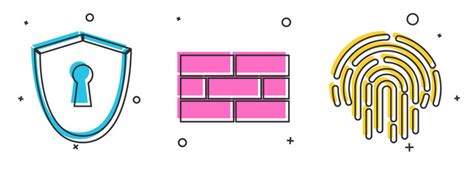 3d Locked Password Field And Fingerprint In Shield