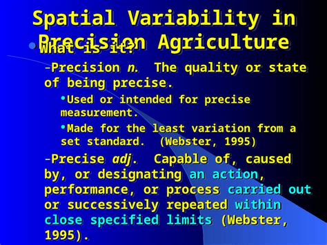 ppt spatial variability in precision agriculture what is it what is