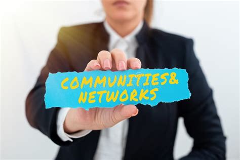 Writing Displaying Text Communities And Networks Business Concept Collaboration Of Learnings