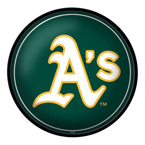 Oakland Athletics Logo Modern Disc Wall Sign