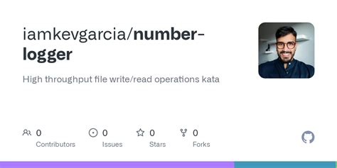 GitHub Iamkevgarcia Number Logger High Throughput File Write Read