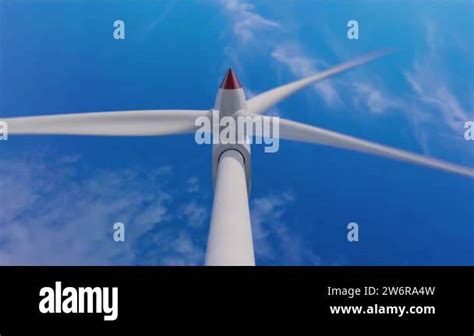 Wind Turbines Generate Electricity D Render Seamless Loop Wind Turbines D Model