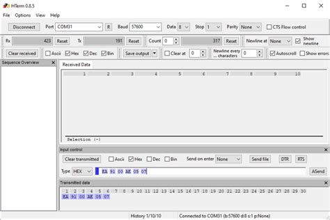 dac8742hevm sending data via uart in pin on dac8742hevm data