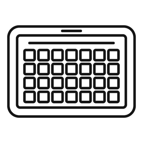 Premium Vector Deadline Tablet Icon Outline Deadline Tablet Vector