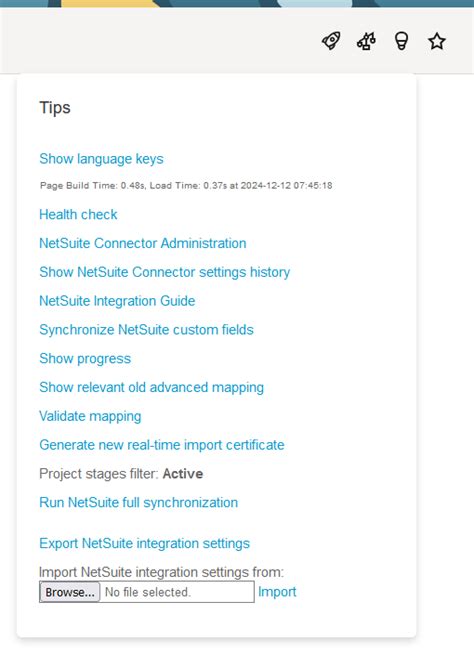 Netsuite Applications Suite Netsuite Connector Contextual Tips