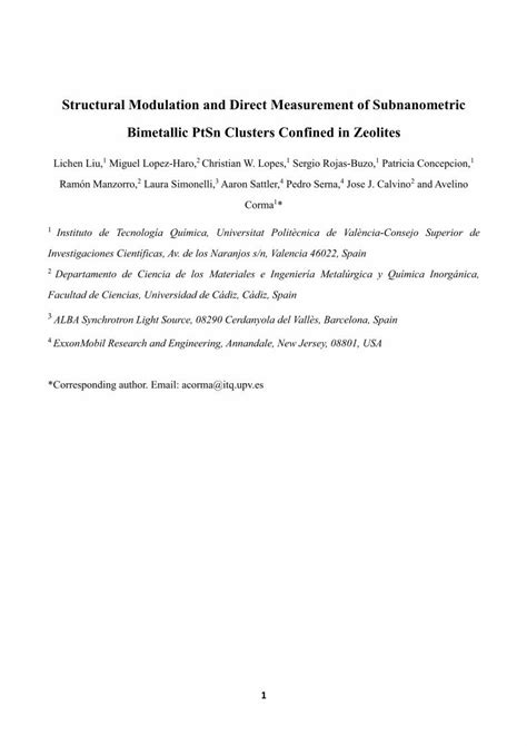 Pdf Structural Modulation And Direct Measurement Of Dokumentips