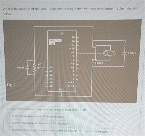 Solved What Is The Purpose Of The 100uF Capacitor In Chegg Com