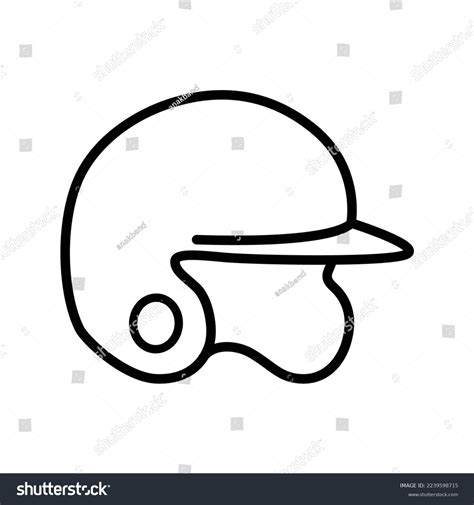 Baseball Helmet Icon Vector Design Template Stock Vector Royalty Free