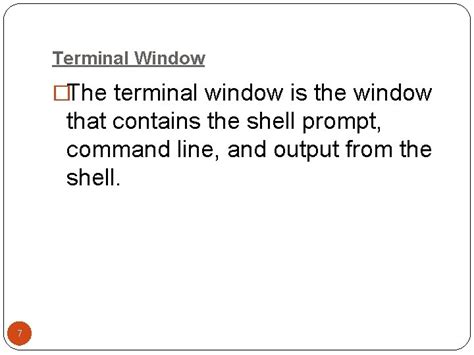 Using The Terminal Lab Under Linux