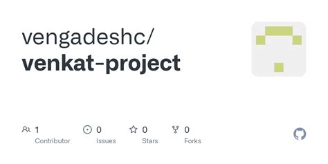 Github Vengadeshcvenkat Project