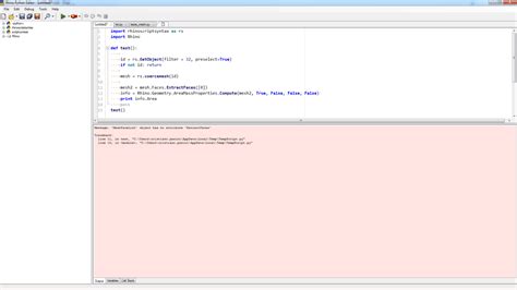 How To Obtain The Area Of A Single Face Of A Mesh Scripting Mcneel