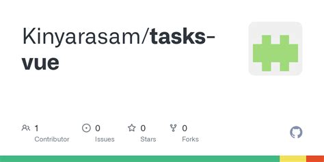 GitHub Kinyarasam Tasks Vue