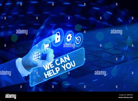 Conceptual Hand Writing Showing We Can Help You Concept Meaning Offering Good Assistance To