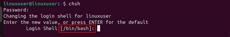 Chsh Command In Unix