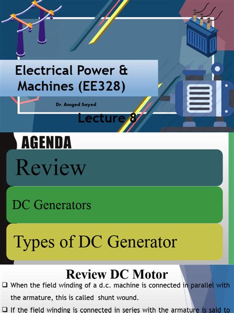Lecture8 Dc Generators And Its Types Pdf