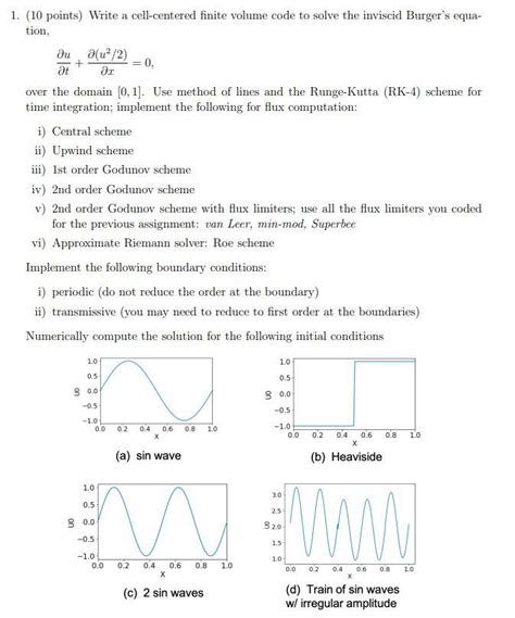 Solved Ar 1 10 Points Write A Cell Centered Finite Volume