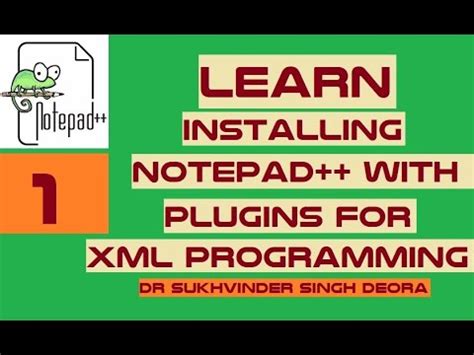 Lesson Installing Notepad For XML Programming And Required Plugins YouTube