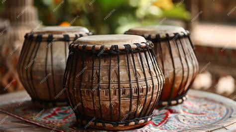 Premium Photo Tabla A Pair Of Hand Drums Is A Popular Percussion Instrument In Indian