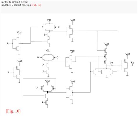Solved For The Following Circuit Find The F2 Output