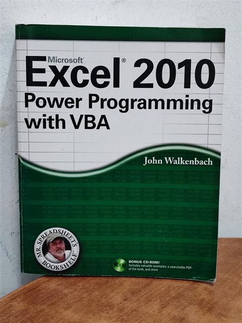 Eng Microsoft Excel 2010 Power Programming With Vba Hobbies And Toys Books And Magazines