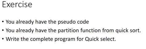 Solved Exercise • You Already Have The Pseudo Code • You