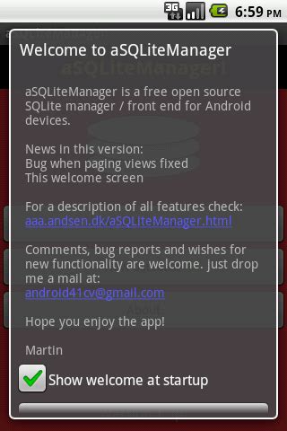 aSQLiteManager首页文档和下载 Android的SQLite管理 OSCHINA 中文开源技术交流社区