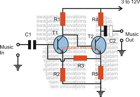 Pre Amplifier With Transistors Bc548 Equivalent