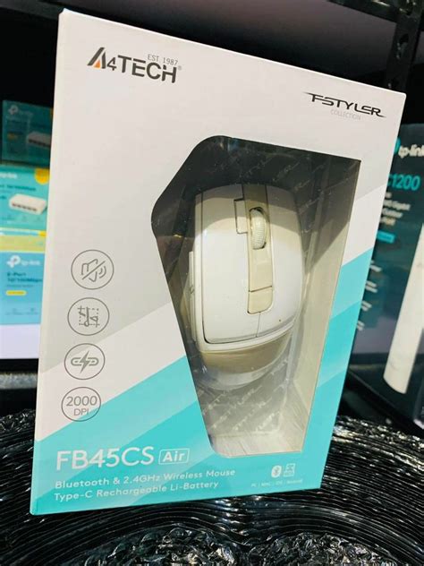 A4tech Fb45cs Air Fstyler Bluetooth And 2 4ghz Wireless Mouse