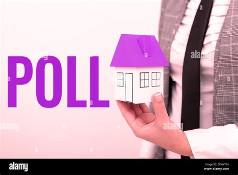Handwriting Text Poll Business Approach Record Of The Number Of Votes