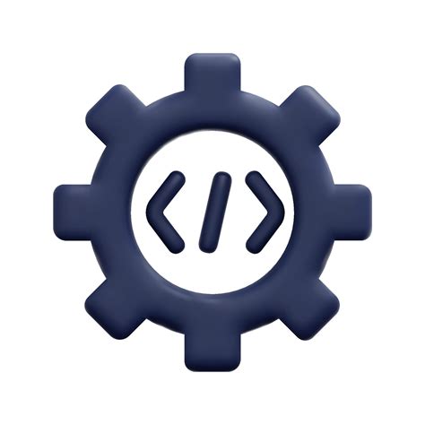 3d Codage Avec équipement Icône Vecteur Isolé Sur Blanc Contexte 3d La Toile Développement
