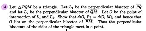 Geometry Prove That The Perpendicular Bisectors Of The Sides Of A Triangle Meet At A Point