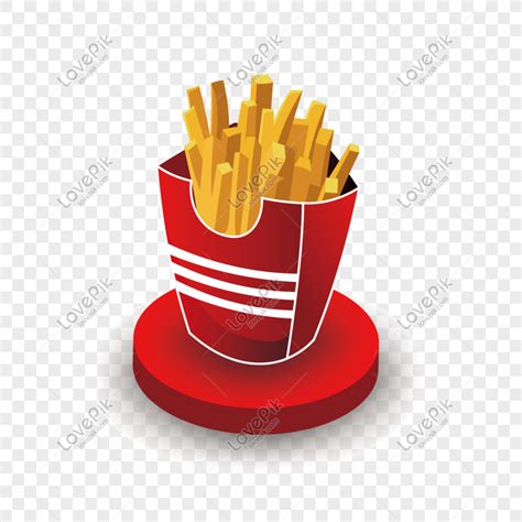 만화 감자 튀김 벡터 소재 Png 일러스트 무료 다운로드 Lovepik