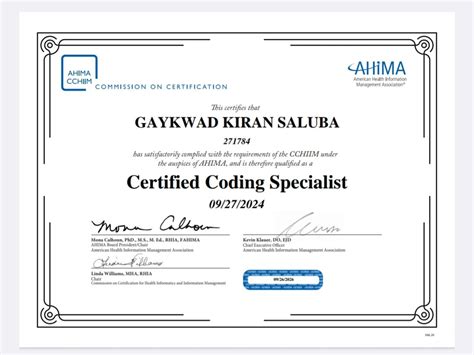 kiran gaykwad ccs on linkedin now i m certified coding specialist