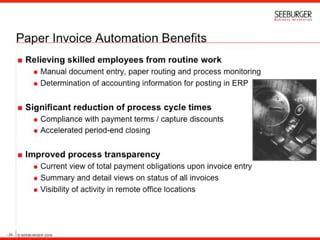 Automated Processing Of Paper Invoices In Sap Systems PDF