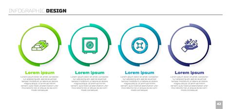 세트 스택 지폐 현금 금고 금광 비즈니스 인포 그래픽 템플릿 벡터 0명에 대한 스톡 벡터 아트 및 기타 이미지 0명 강철