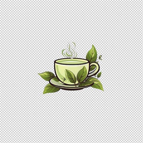 Premium Psd Sticker Logo Assam Tea Isolated Background Iso