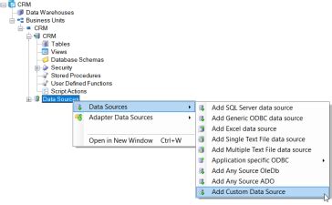 Dynamics 365 Custom Data Source Configuration Jet