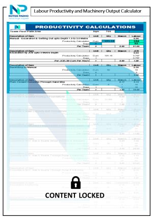Labour Productivity Machinery Output Calculator Notes Padho