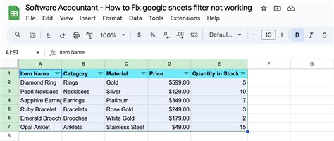 How To Fix Google Sheets Filter Not Working Solved