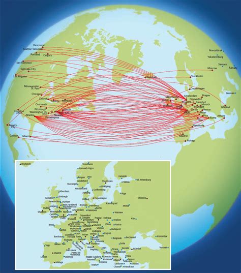Delta Air Lines Route Map Europe