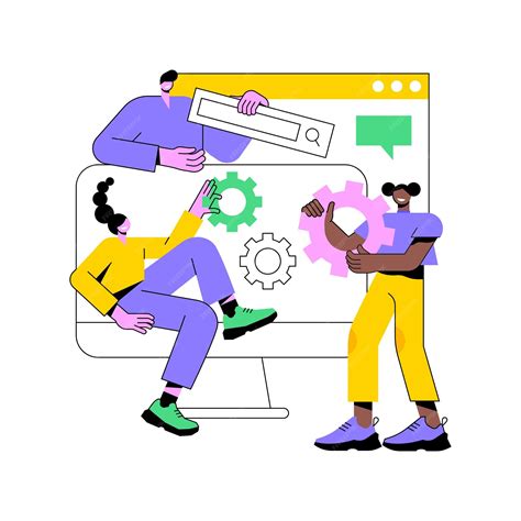 Premium Vector Collaboration Abstract Concept Vector Illustration