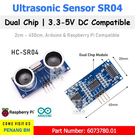 [3 3 5v] Arduino Ultrasonic Sensor Hr Sr04 Shopee Malaysia