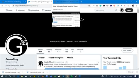 How To Enable Tab Thumbnail Previews In Google Chrome Hover Cards